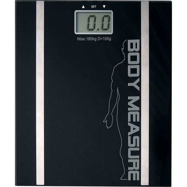 Bathroom Body Fat and Hydration Scale - Black | LAG-ABS5130 | SupplyWise