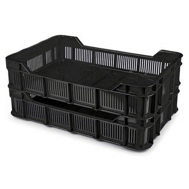 Stack Crate | PLI-PI-430-Vented-black | SupplyWise
