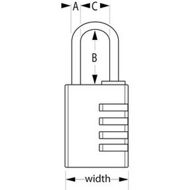 Master Lock | Aluminium Padlock | IBM-MA350444 | SupplyWise