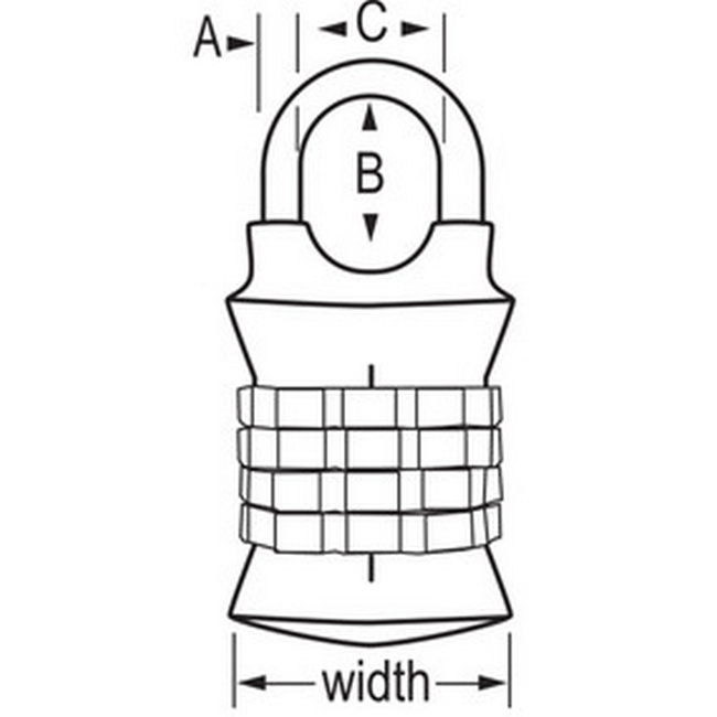 Master Lock | Padlock | IBM-MA207335-white | SupplyWise