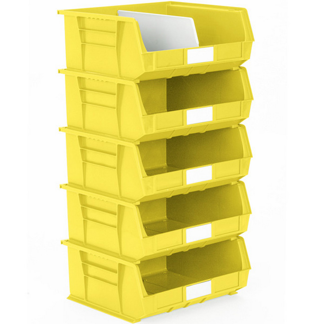 Stack & Hang Parts Storage Bin | BIN-BIN-8-YELLOW | SupplyWise