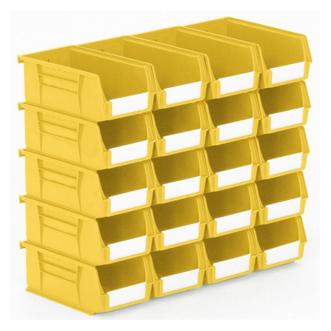 Stack & Hang Parts Storage Bin | BIN-BIN-3-YELLOW | SupplyWise
