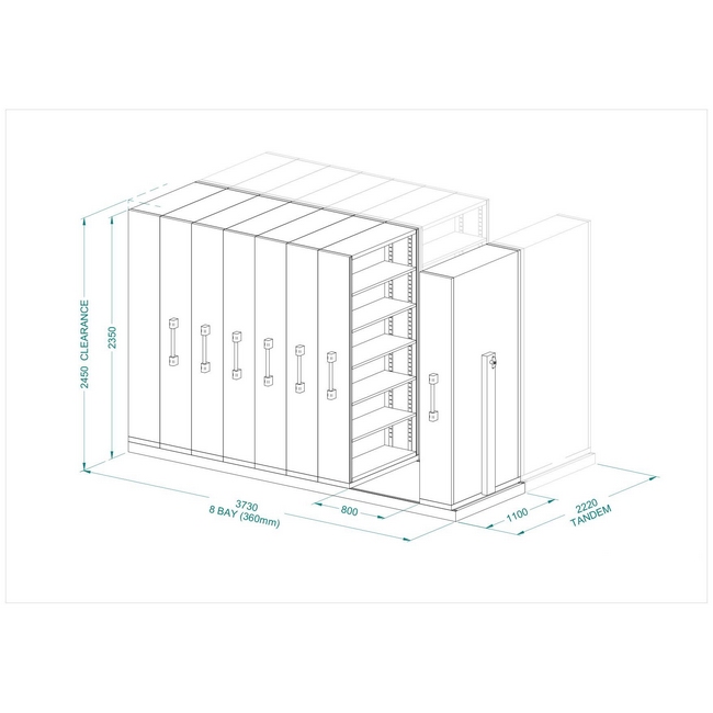 Steel Bulk Filer | HHH-8BAY360 | SupplyWise