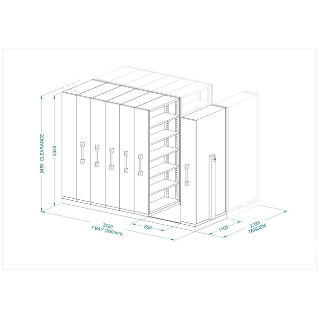 Steel Bulk Filer | HHH-7BAY360 | SupplyWise