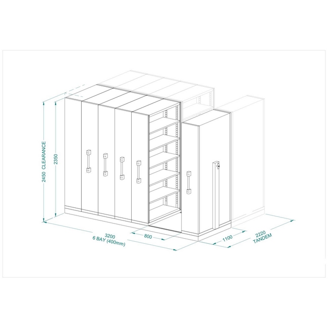 Steel Bulk Filer | HHH-6BAY400 | SupplyWise