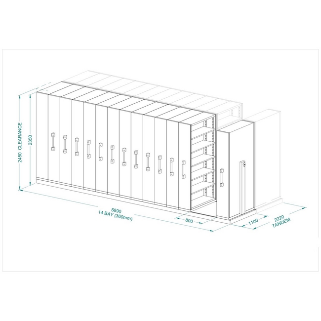 Steel Bulk Filer | HHH-14BAY360 | SupplyWise