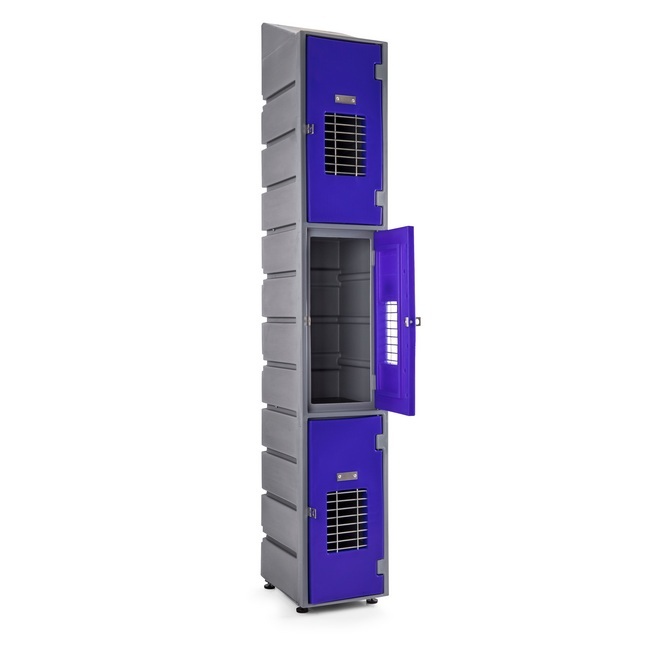 Plastic Locker | PAT-LOCKER3MESH-SLANT | SupplyWise