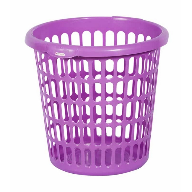 Plastic Laundry Basket | BUZ-LB-V040-HW-B | SupplyWise