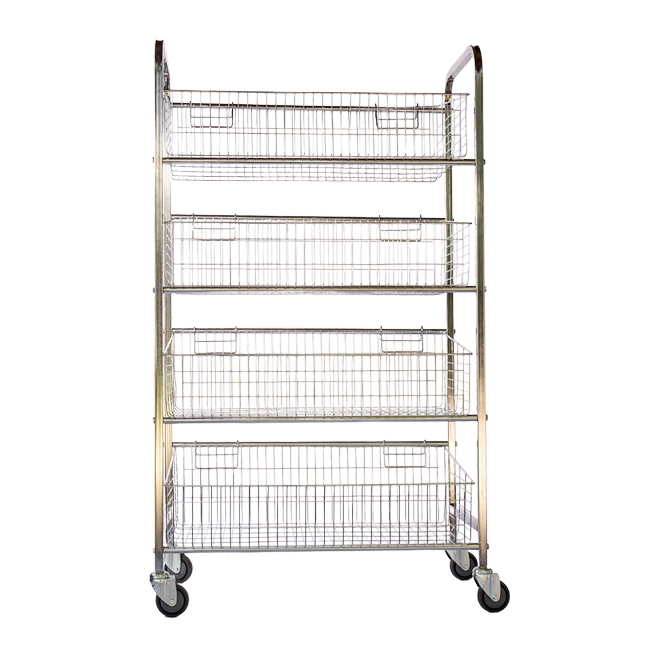 Wire Mesh Bread Roll Trolley | TQP-4-TIER-ELECTPLATE | SupplyWise